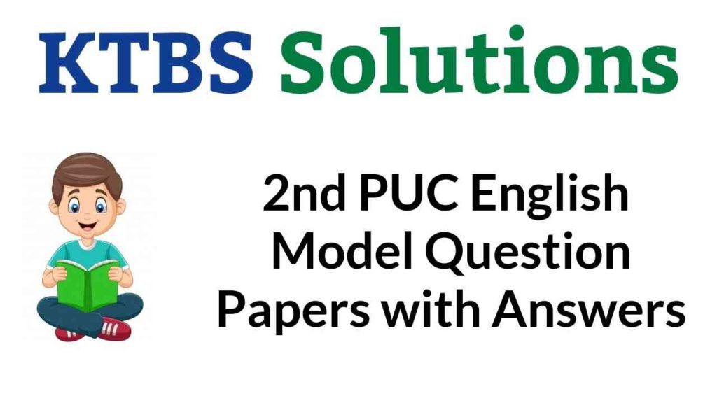 2nd PUC English Model Question Papers With Answers 2021 22 Karnataka